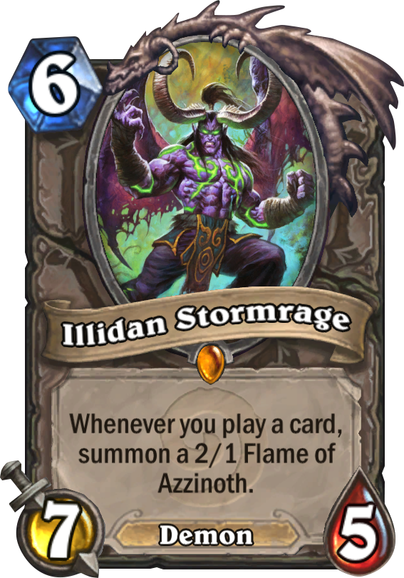 Illidan Stormrage - Hearthstone Card