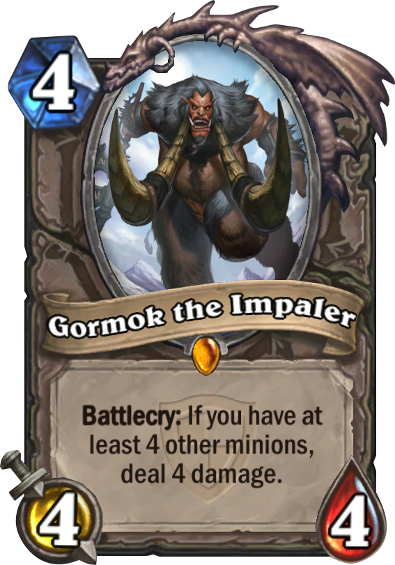 Gormok the Impaler - Hearthstone Top Decks