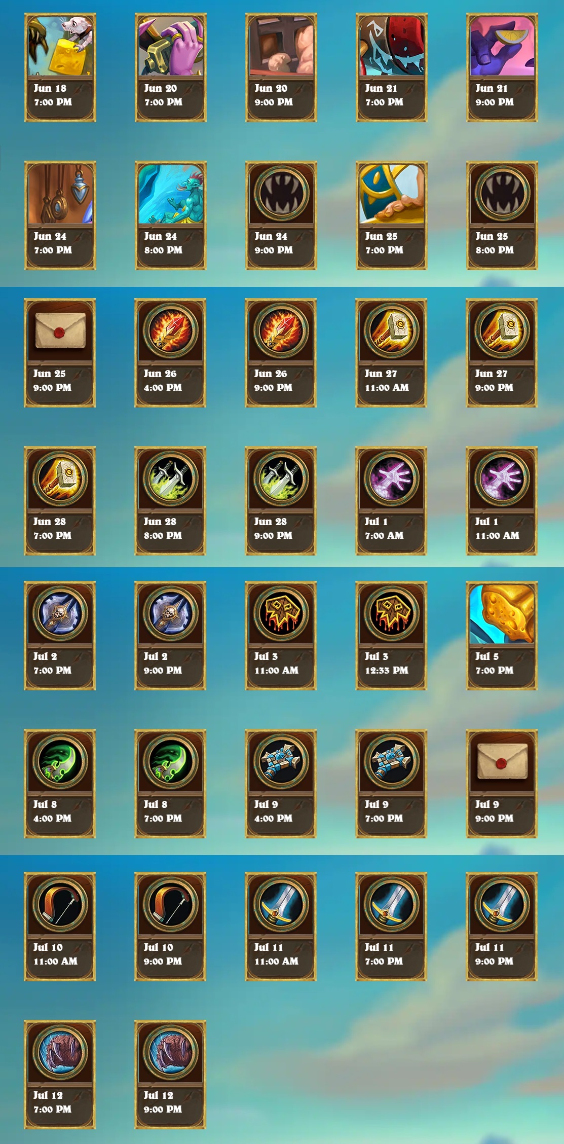 Perils in Paradise Expansion Card Reveal Schedule - Reveal Season Starts June 18 - We Got ...